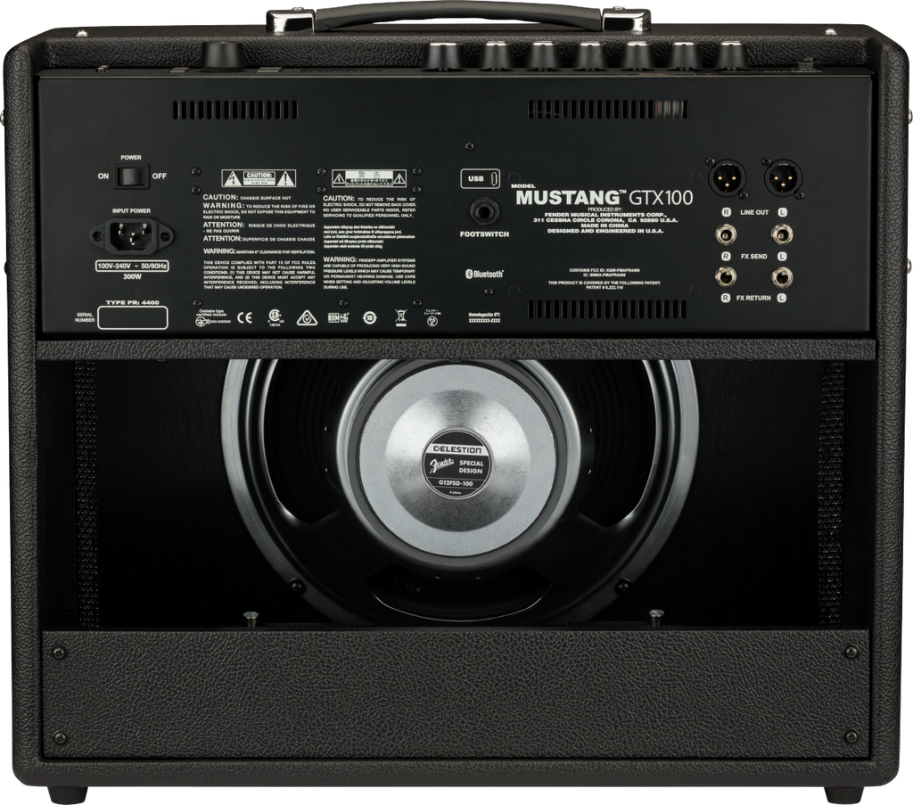 Fender Mustang GTX100, Modeling Guitar Amplifier | Metronome Music Inc.